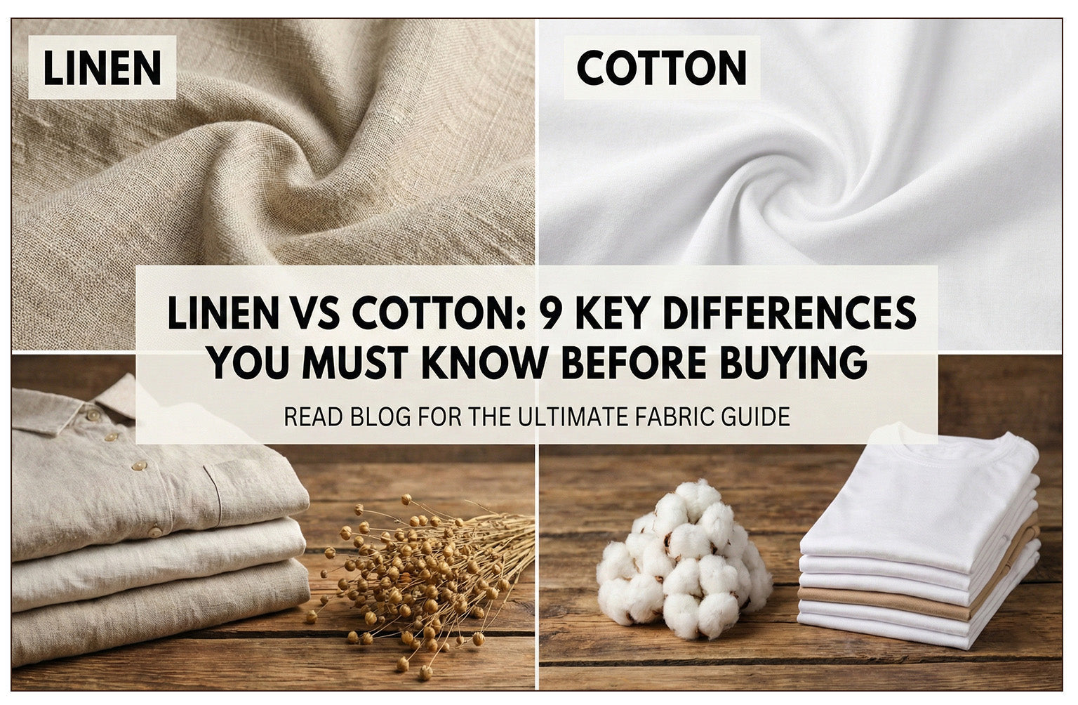 Linen vs Cotton: 9 Key Differences Must Know Before Buying – Dmaasa