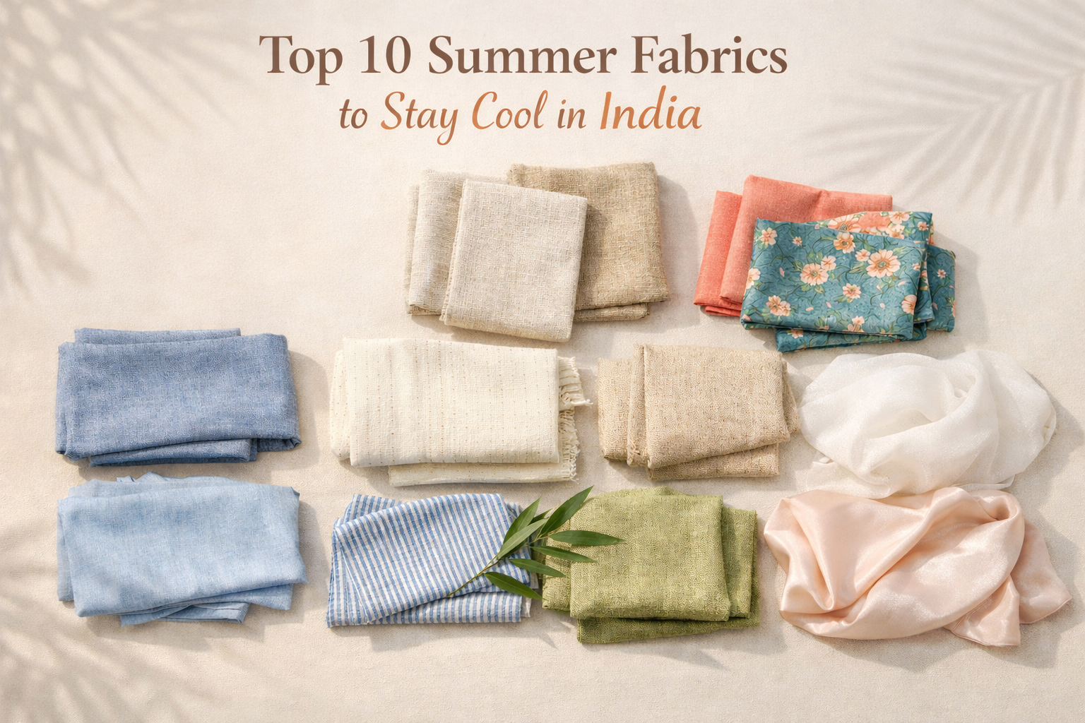 Buy Top 10 Summer Fabrics to Stay Cool in India – Dmaasa