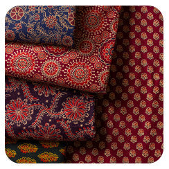 Ajrakh Fabric | Latest Ajrakh Hand Block Print Fabric Online – Dmaasa