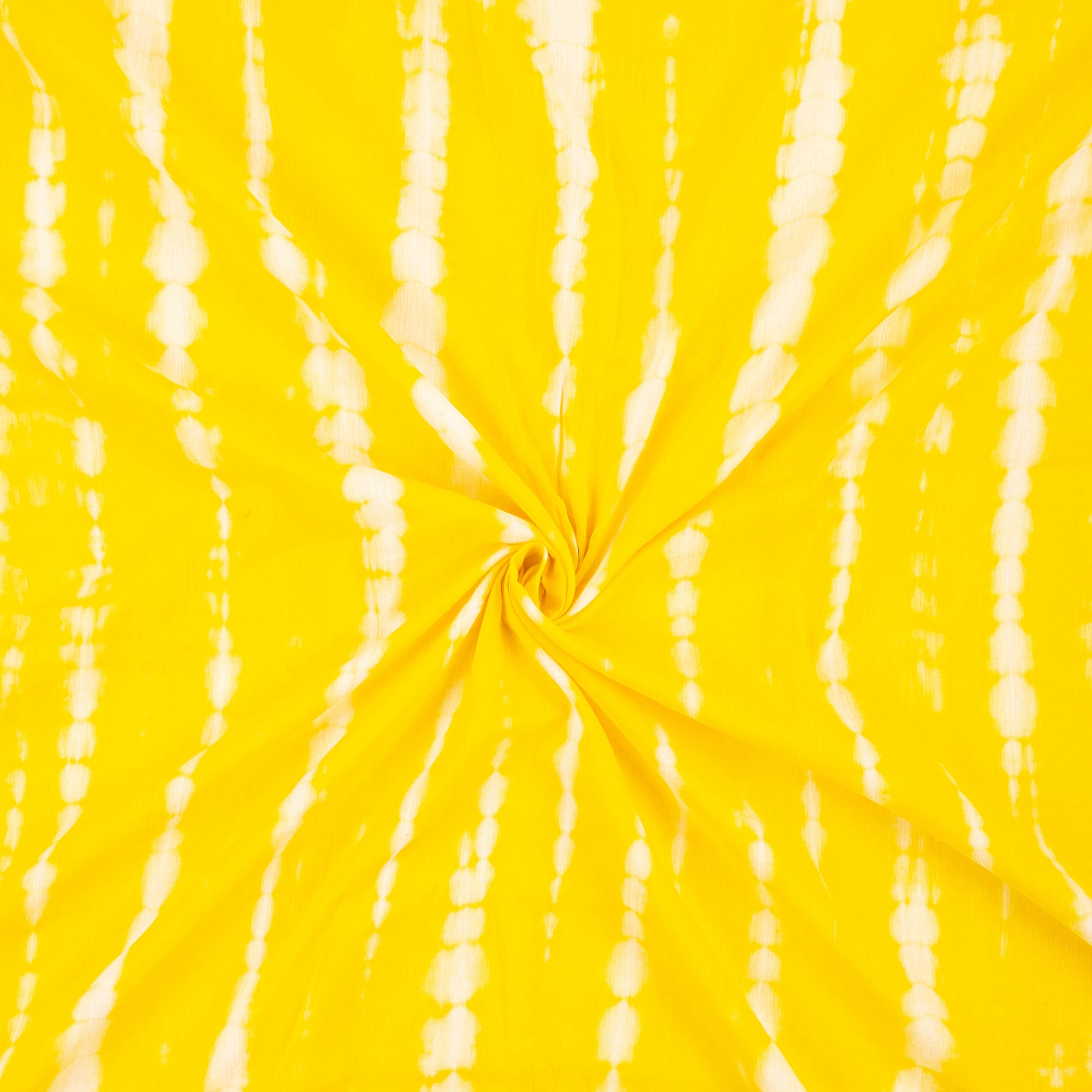 Buy Handmade Soft Cotton Yellow Tie And Dye Shibori Fabric – Dmaasa