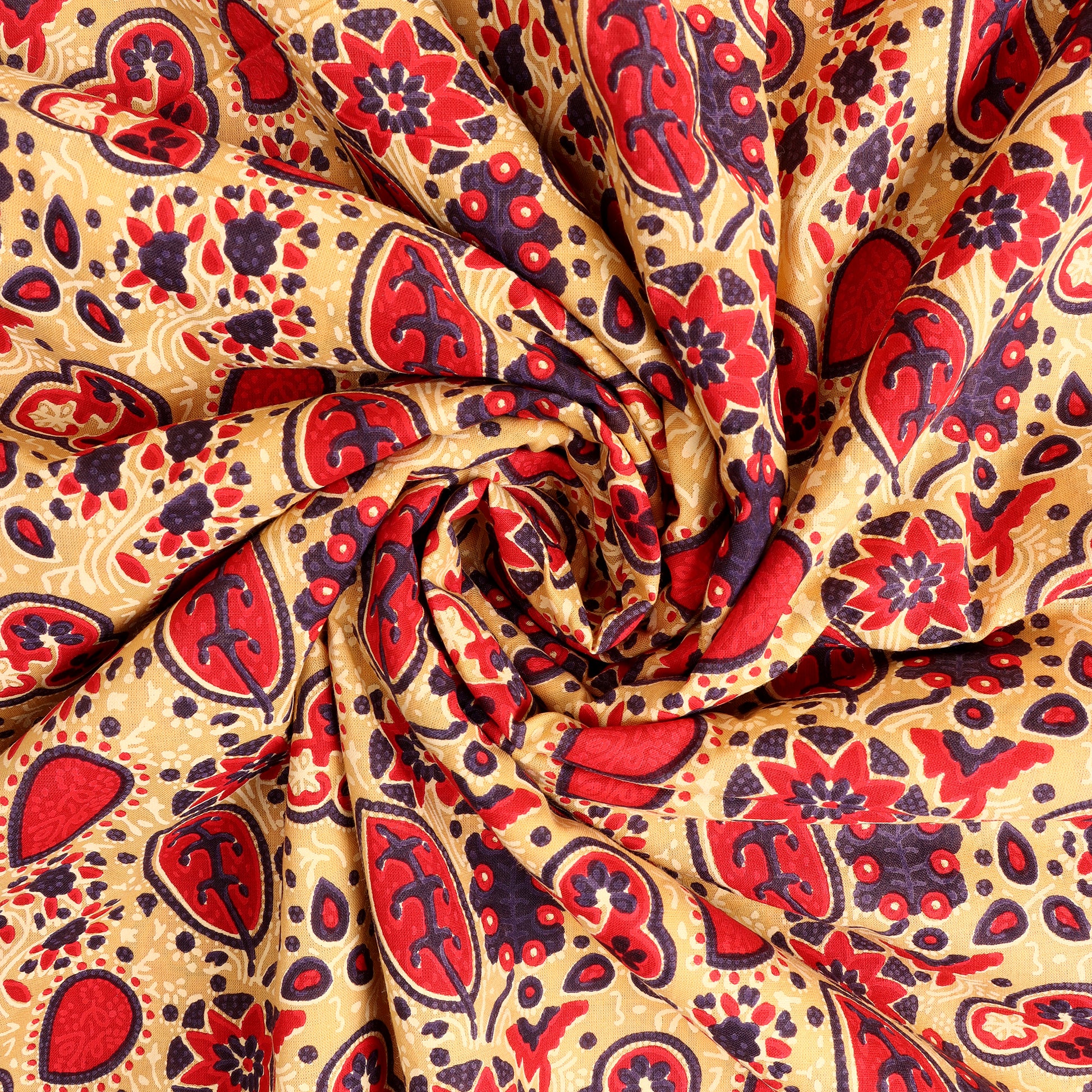 Buy Dabu Print Rajasthan Fabric Online @Best Prices | Dmaasa