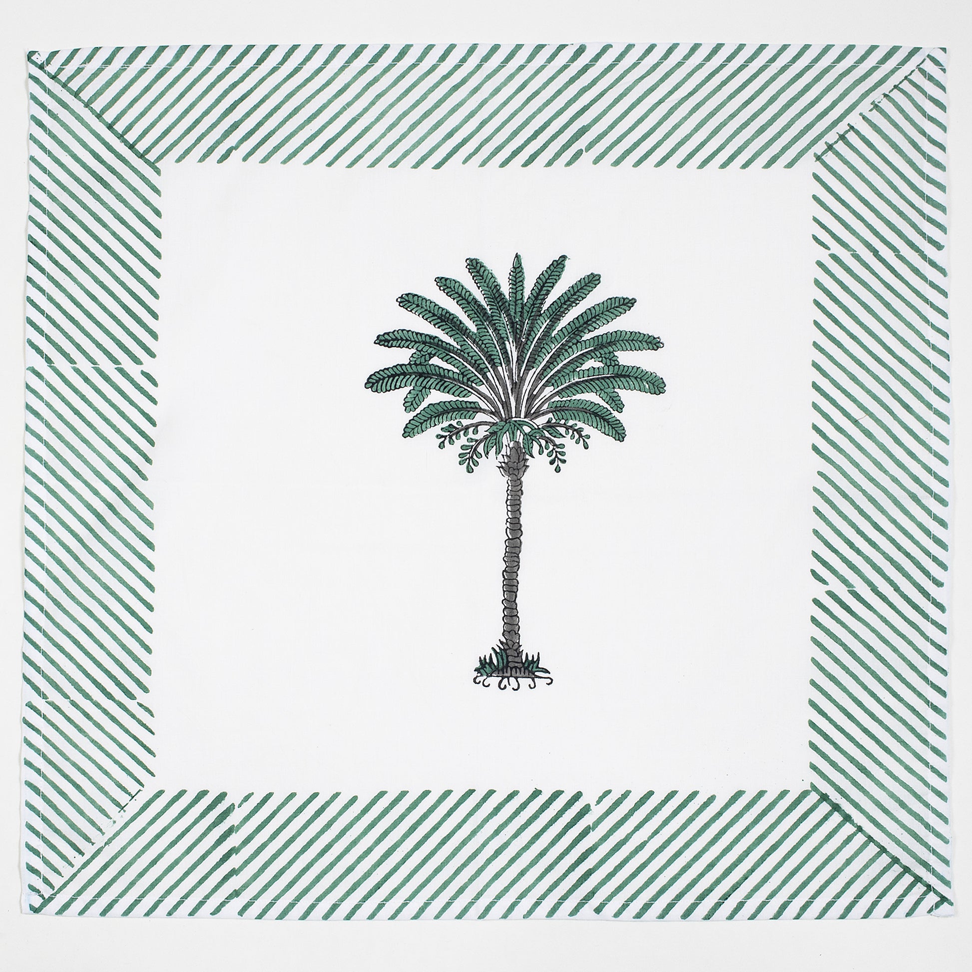 Buy Best Hand Block Palm Tree Reusable Cotton Hanky Online – Dmaasa